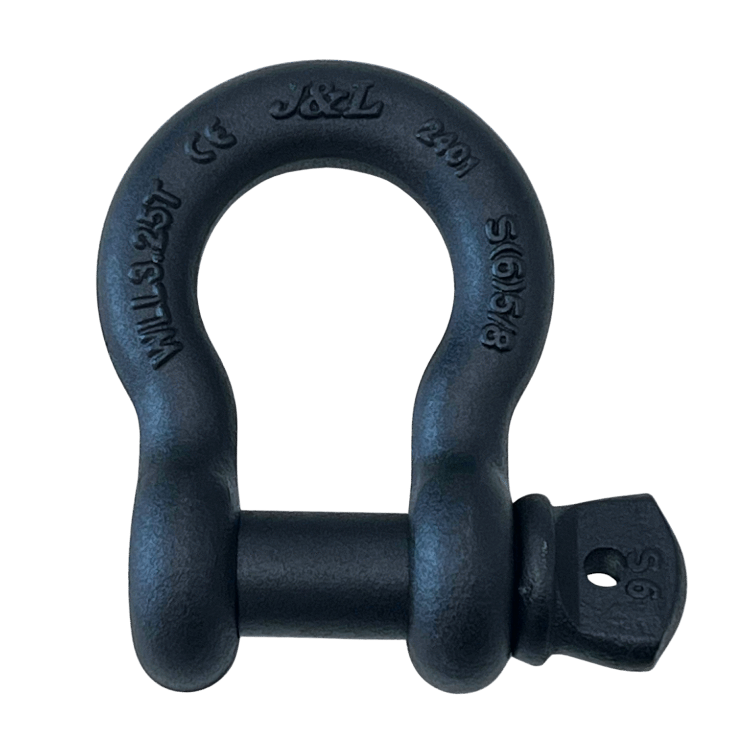 Screw Pin Bow Shackle Grade S 16mm 3.2T Black DQ